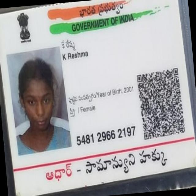 Aadhar Card Verification Object Detection Dataset V1 2022 11 15 11